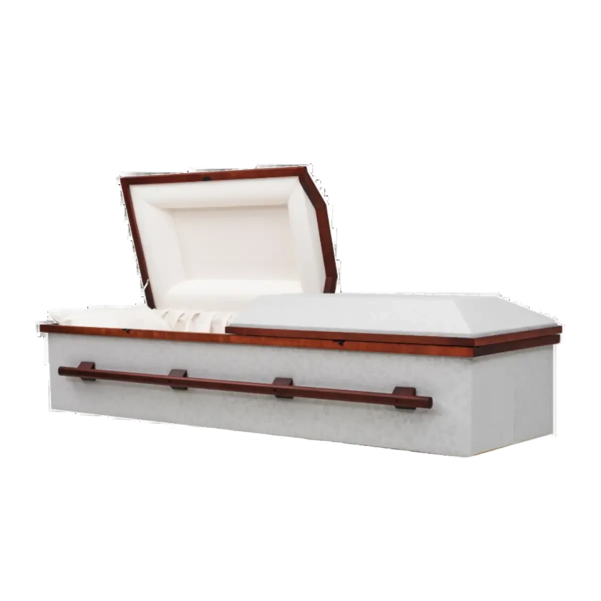 Silver Cloth Casket - Empire Caskets