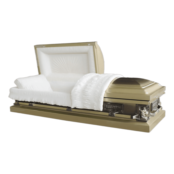 Gold Last Supper-Pieta - Empire Caskets