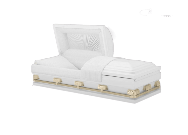 Mercury Series White and Gold - Empire Caskets